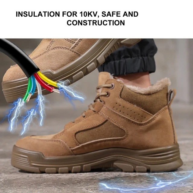 COMPOSITE TOE SAFETY Boots Puncture Resistant High Ankle Electrical ...