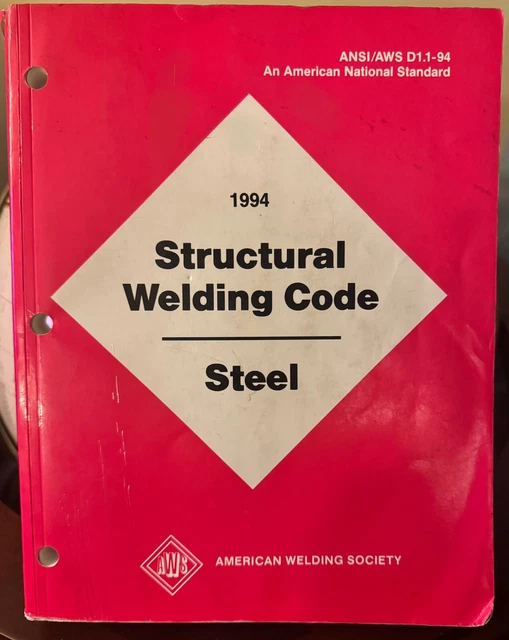 AWS D1.1-94 STRUCTURAL Welding Code: Steel $75.00 - PicClick