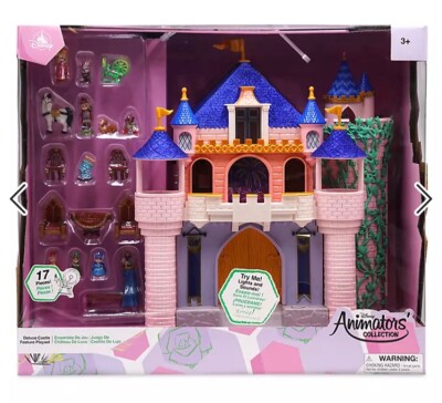 DISNEY STORE SLEEPING Beauty Deluxe Castle Playset,Disney Animators ...