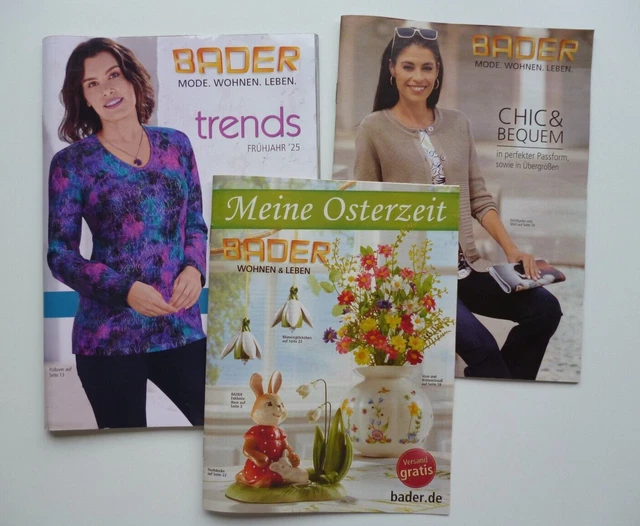 BADER KATALOG TRENDS Frühjahr 2025 + Chic & Bequem + Osterzeit EUR 2,00 ...