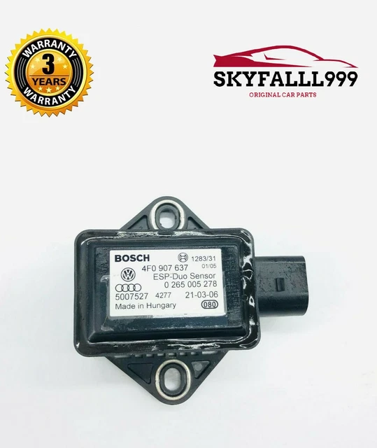 AUDI VW A6 C6 ESP Bosch Sensor Duo Sensor 0265005278 4F0907637 x1xxxx £ ...