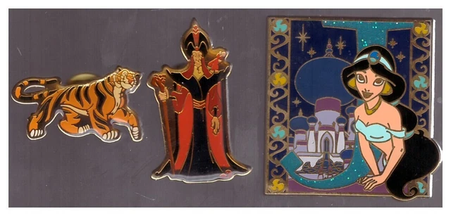 DISNEY ALADDIN PINS: Rajah; Jafar; Princess Jasmine $8.50 - PicClick CA