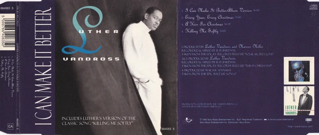 LUTHER VANDROSS - I Can Make It Better (4 Track Maxi CD) EUR 1,00 ...