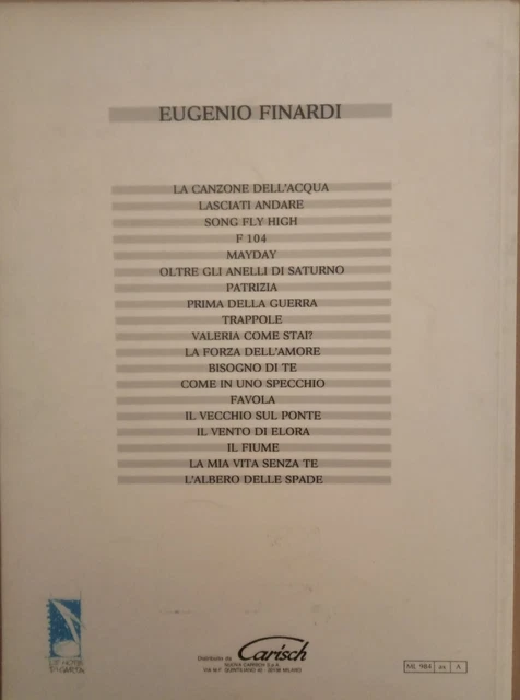 SPARTITI MUSICALI EUGENIO Finardi EUR 5,00 - PicClick IT