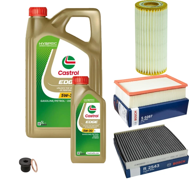 BOSCH INSPECTION SET 6 L Castrol EDGE FST 5W-30 LL pour Cupra Ateca EUR ...