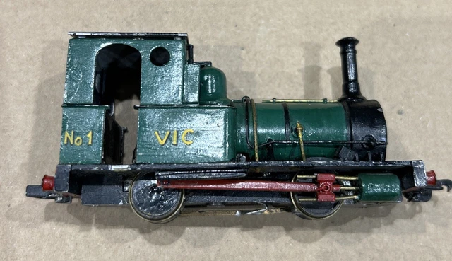 009 NARROW GAUGE 0-4-0 Steam locomotive “Vic” - Kit Built 1960’s EUR 23,70 - PicClick IT