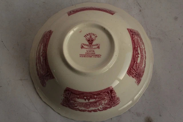 BOL TERRE DE fer MASON'S Vista pink England Bowl (57481) EUR 24,00 ...