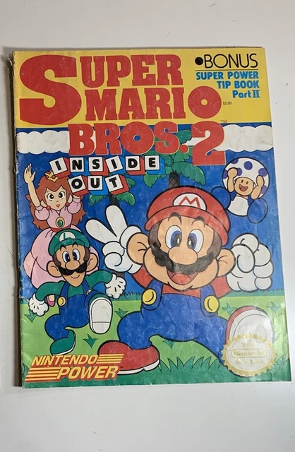 NINTENDO POWER SUPER Mario Bros 2 Inside Out Pt II Booklet (Volume #8 ...