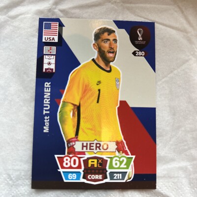 FIFA WORLD CUP qatar 2022 Matt Turner HERO card # 280 new Condition £1. ...