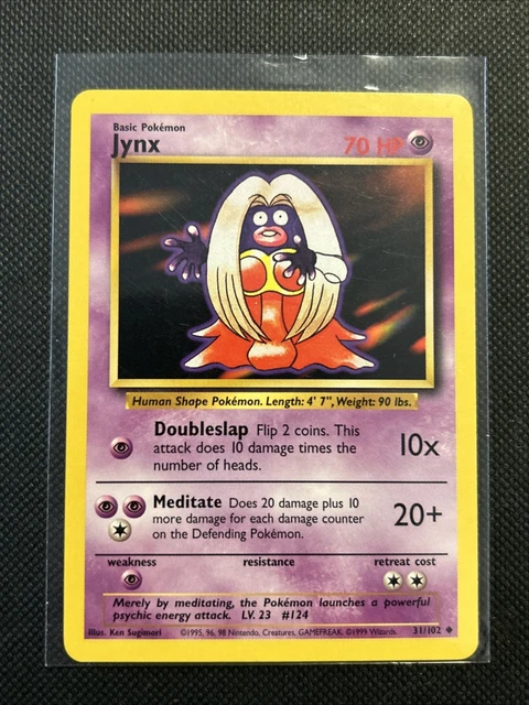 JYNX 031/102 BASE Set Regular Pokémon TCG £0.30 - PicClick UK