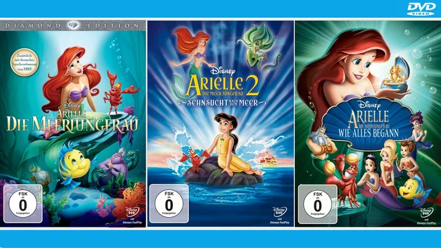 ARIELLE - DIE Meerjungfrau 1+2+3 [DVD] Disney £15.88 - PicClick UK