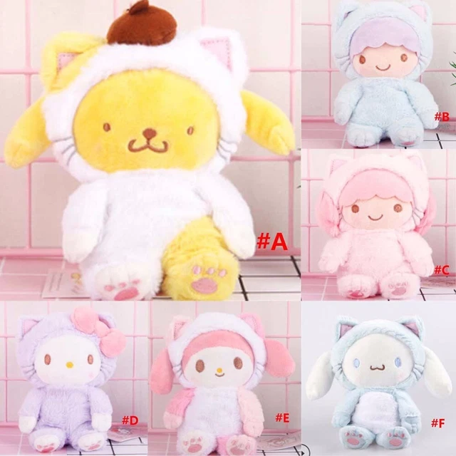 FLUFFY MY MELODY Cinnamoroll Kuromi Sanrio Plush Toy Plushie Doll Gift Stuffed £8.29 - PicClick UK