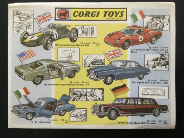 1960’S ICONIC CORGI TOYS Catalogue of CORGI Item’s **((Reproduction ...