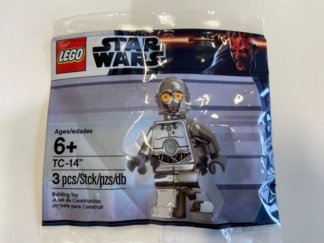 LEGO STAR WARS Tc-14 Figura In Polibag Droide Protocollo Argento ...
