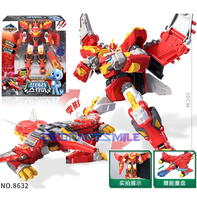 MINIFORCE SUPER DINO Power PTERA SKY Red Pteranodon Transformation ...