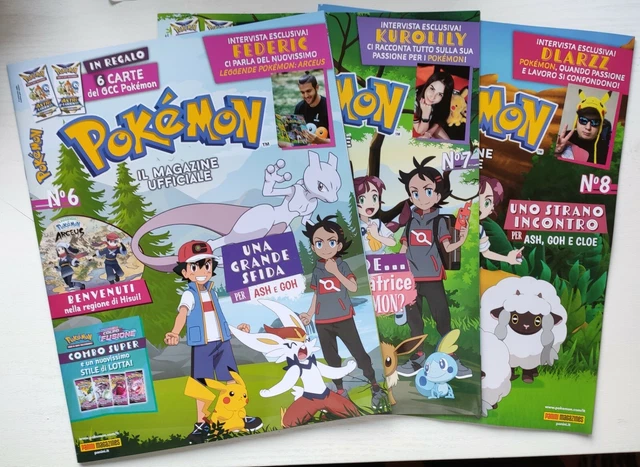 LOTTO 3 MAGAZINE Ufficiale Pokemon - Numero 6 / 7 / 8 - Panini ...