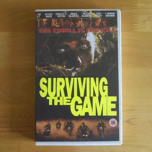 SURVIVING THE GAME (1994) - Ex-Rental - VHS Video - BIG BOX Version ...