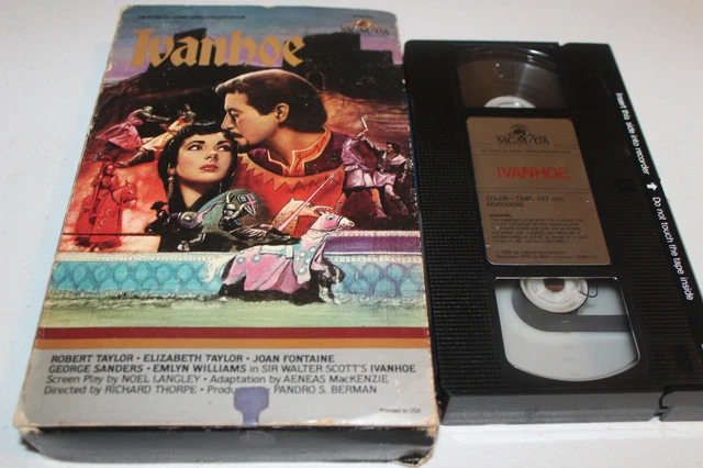 IVANHOE (VHS 1952, MGM Book Box) Robert Taylor - We Combine Shipping £7 ...
