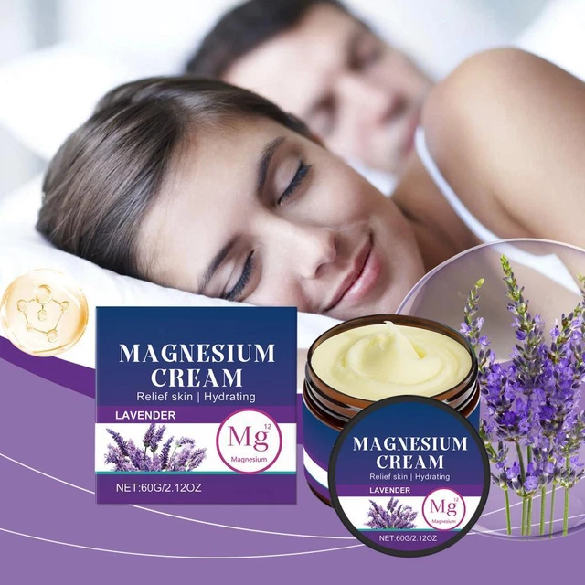 MAGNESIUM CREAM FOR Sleep & Cramps - Lavender Muscle Relief, UK ...