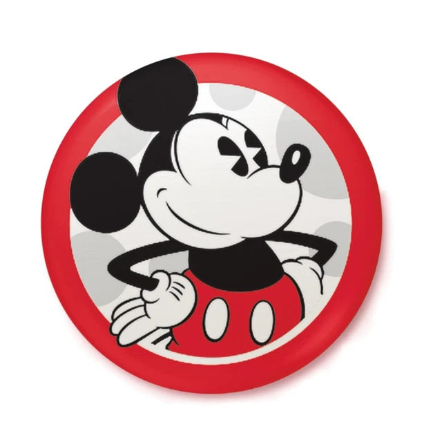 GENUINE DISNEY CLASSIC Mickey Mouse Pose Button Badge Pin Badge Gift ...