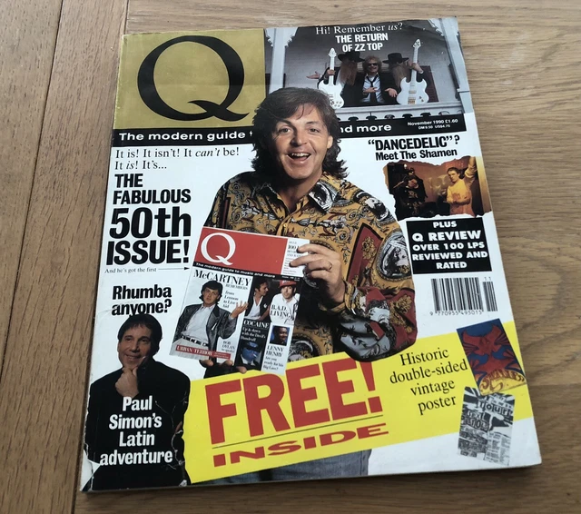 VINTAGE Q MAGAZINE - November 1990 Featuring Paul McCartney - The ...