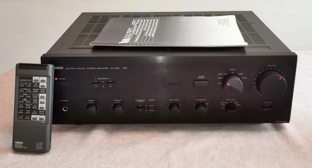 YAMAHA AX-550 NATURAL Sound Stereo Amplifier/Integrated Amplifier ...