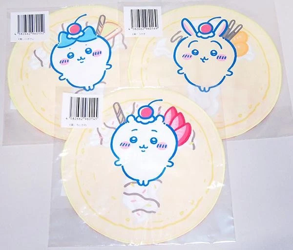 NEW CHIIKAWA CREPE Towel Set Of 3 Chiikawa Hachiware Rabbit usagi 300mm ...
