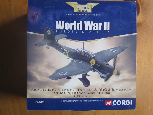 CORGI AVIATION JUNKERS JU-87 Stuka StG 2 Immelmann St Malo France ...