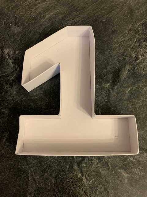 CARDBOARD FILLABLE NUMBERS 1 £6.99 - PicClick UK
