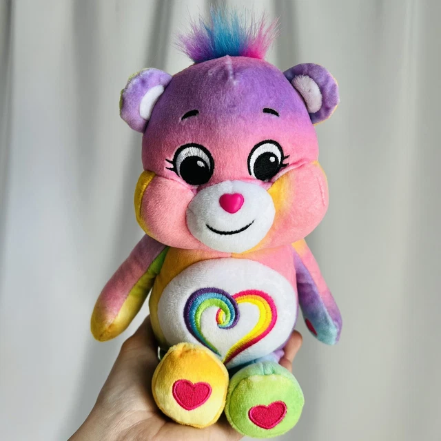 CARE BEARS TOGETHERNESS Bear Rainbow Plush 10” Soft Toy Basic Fun 2021 ...