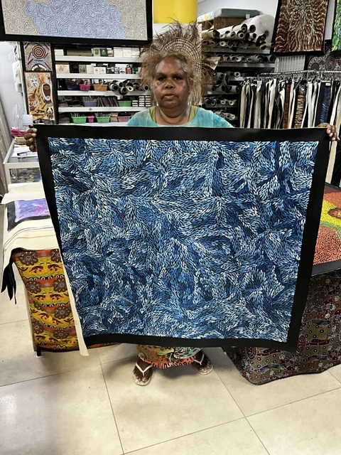 SHARON BUTCHER NAPANANGKA Aboriginal Artist BUSH MEDICINE LEAFS 104 ...