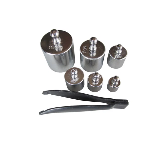 6 PCS SCALE Weight to Calibrate Balance Steel Kit Calibration Set £8.99 ...