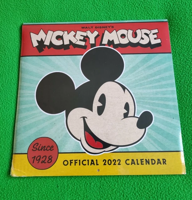 DISNEY MICKEY MOUSE Official Calendar 2022 Entertainment Month To View ...