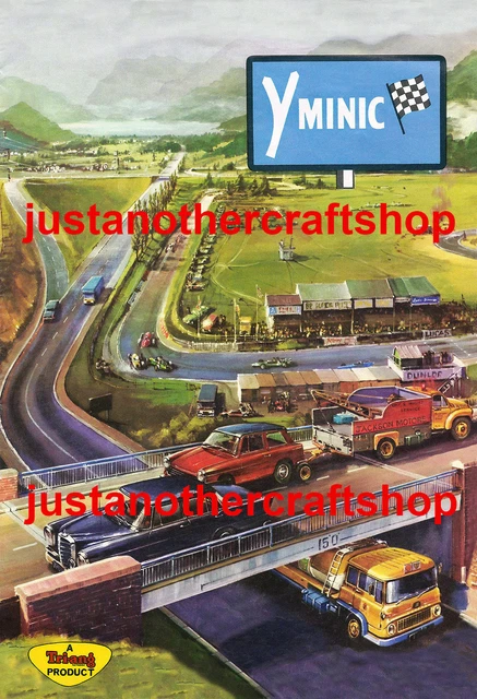 TRIANG MINIC MOTORWAY 1960's Large A3 Size Poster Advert Leaflet Sign ...