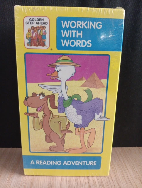 VHS A GOLDEN Book Step Ahead Video Tape Working With Words New Unopened ...