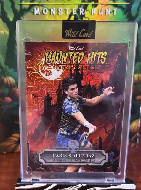 2025 WILD CARD HAUNTED HITS Multi-Sport CARLOS ALCARAZ Monster Hunt ...
