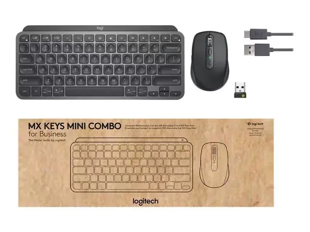 LOGITECH MX KEYS Mini Combo For Business Wireless Keyboard & Mouse ...
