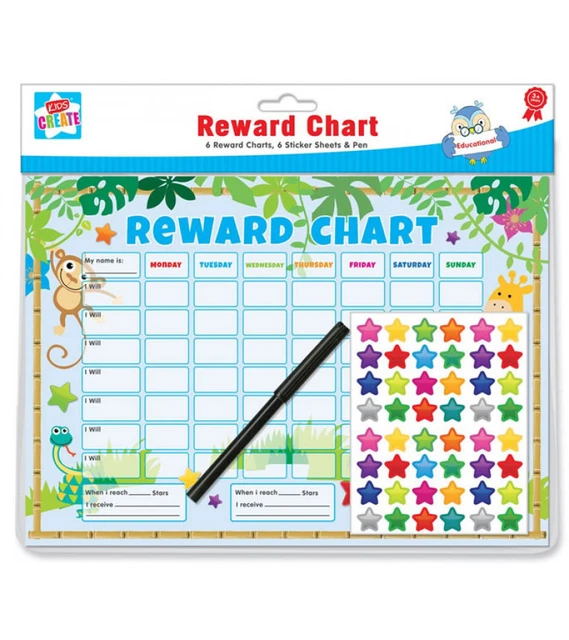 WEEKLY CHORE BOARD Reward Chart Educational Revision Homework Children ...
