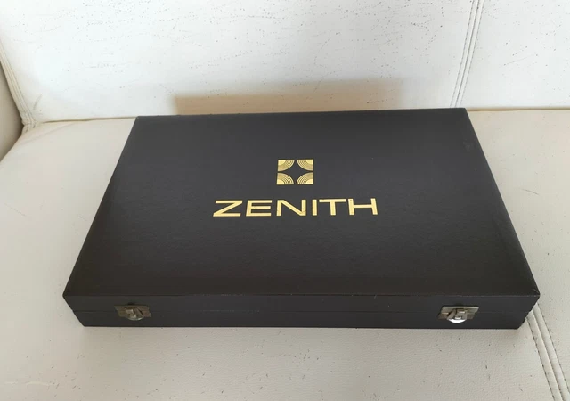 70S ZENITH VINTAGE MULTIPLE x18 WATCH BOX UHRENBOX DISPLAY BIG HOLDER ...