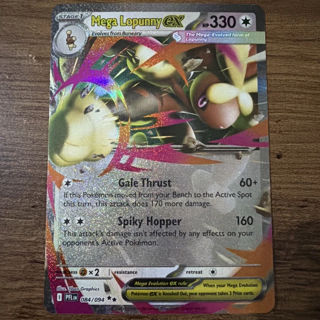 MEGA LOPUNNY EX 084/094 Me02: Phantasmal Flames Holo £1.70 - PicClick UK