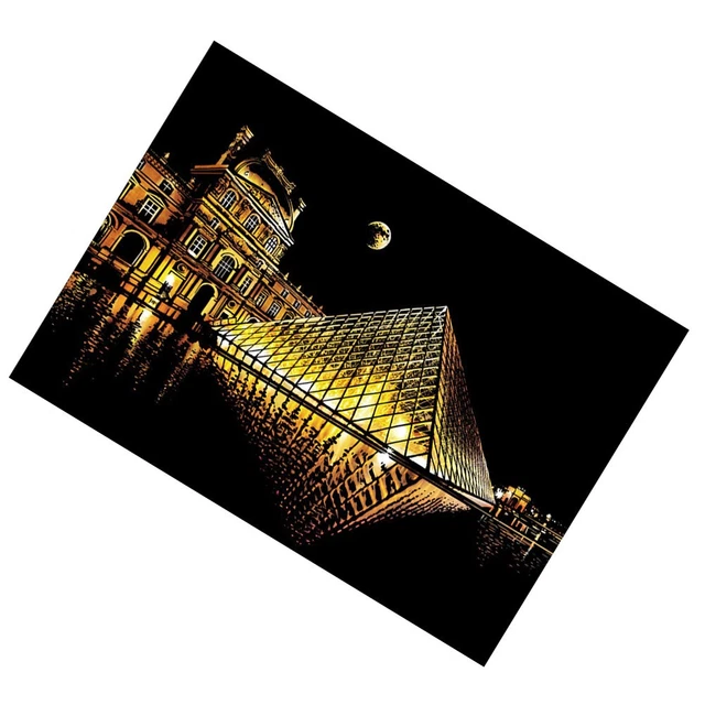 SCRATCH PAINTING ART Tool Books for Kids Black Paper Creative Project ...