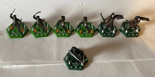 LORD OF THE Rings Combat Hex Miniatures Figures x 7 (*Nazgul*) $30.00 ...