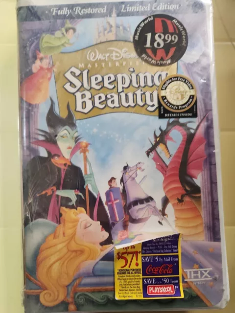 WALT MASTERPIECE COLLECTIBLE Sealed Disney Sleeping Beauty VHS ... WALT MASTERPIECE COLLECTIBLE Sealed Disney Sleeping Beauty VHS ...