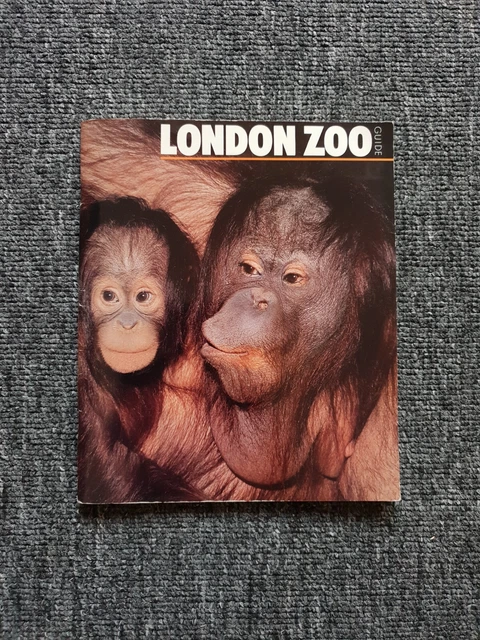 LONDON ZOO GUIDE 1983 Official Souvenir Guide Map Vintage Book Cover ...