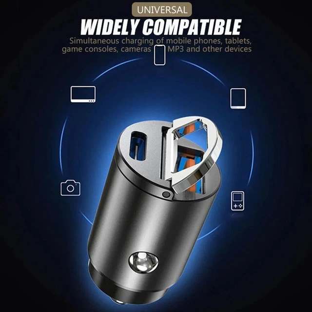 MINI STEALTH 12V-24V Car Truck Adapter Pull Rings Charger Charge T7 ...