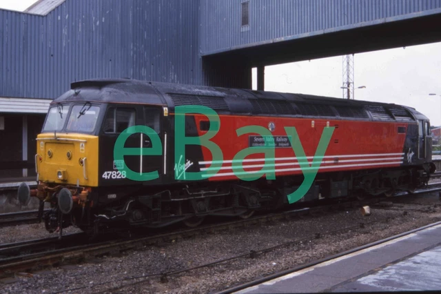 35MM RAILWAY SLIDE of Class 47 47828 @ Bristol Temple Meads Copyright ...