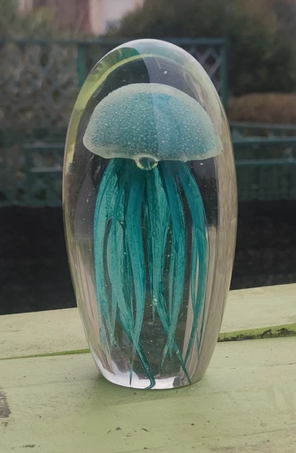 RARE SULFURE EN Verre Géante Avec Une Méduse EUR 200,00 - PicClick FR
