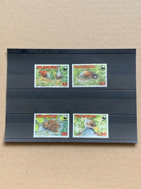 WWF NIUAFO'OU TONGA Megapode Scrub Hen Bird 1992 Mint MNH Stamp Set ...