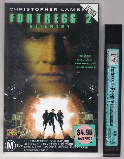 RARE VHS THE FORTRESS 2 RE-ENTRY Big Box Ex-Rental Video Tape $1.00 - PicClick AU