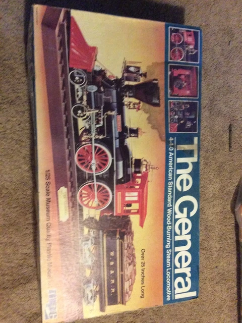 MPC THE GENERAL Steam Locomotive 1/25 Scale Museum Quality Plastic ...